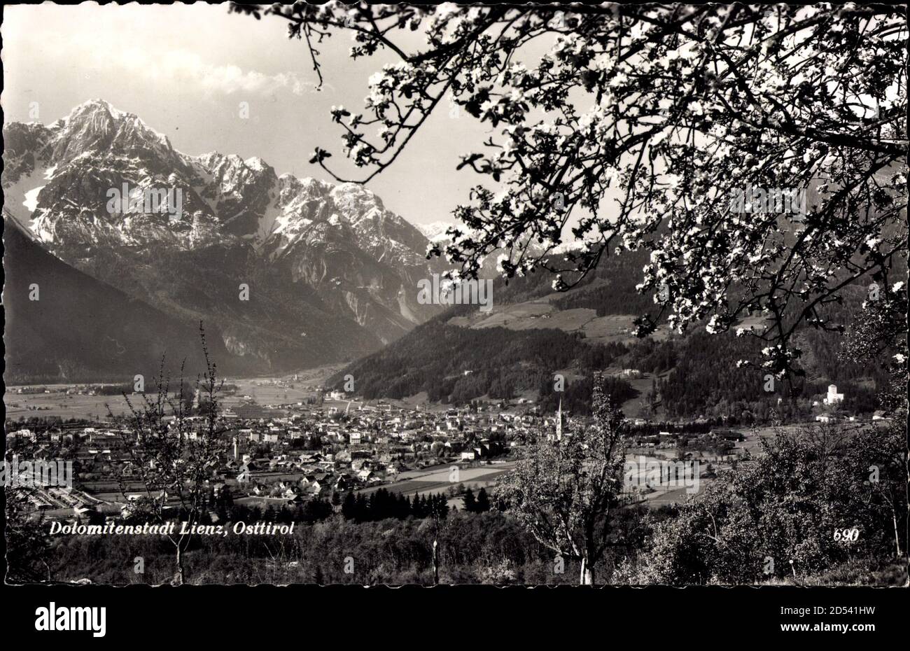 Lienz Tirol Österreich, Dolomitenstadt, Panorama, Baumblüte | usage ...