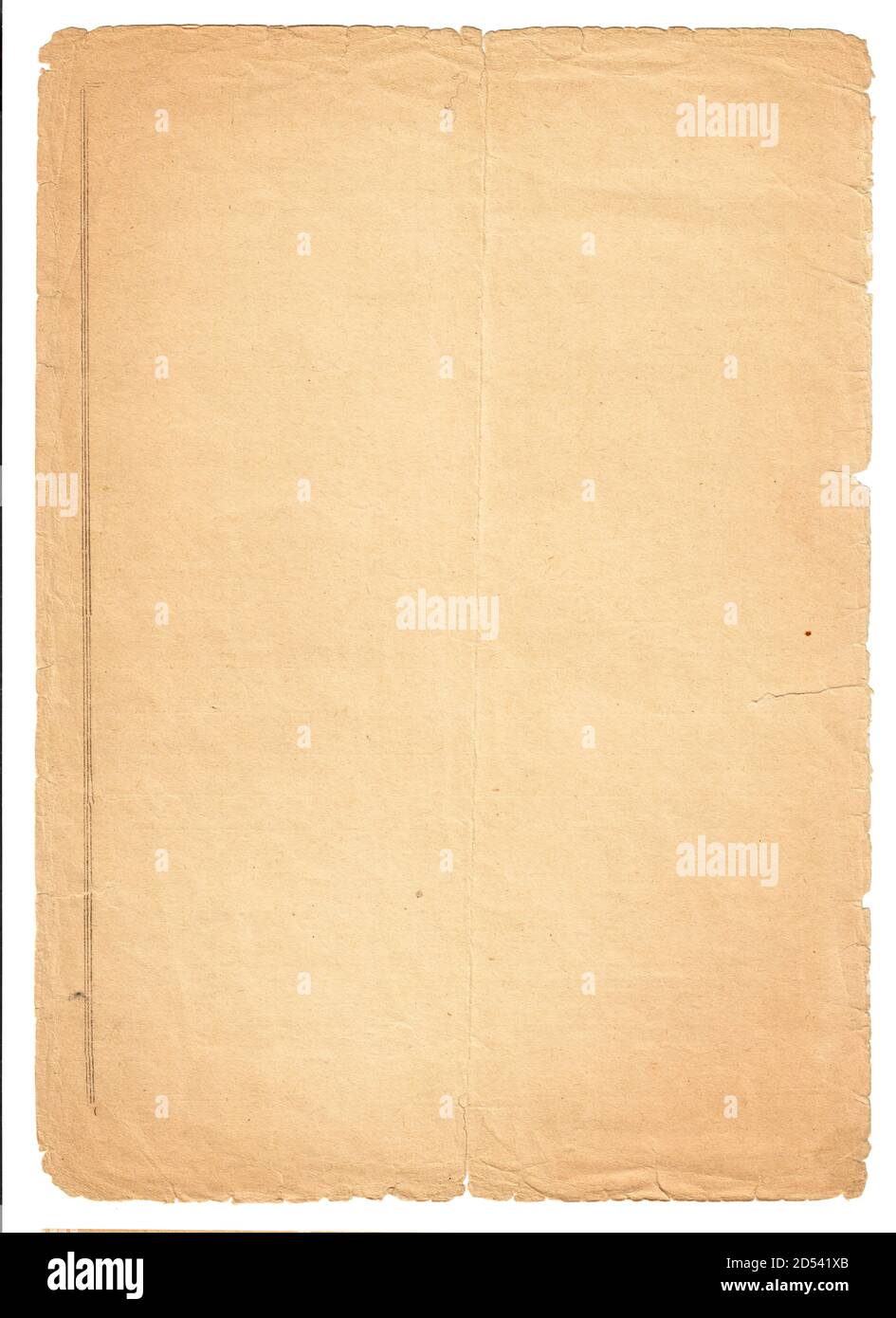 Old paper 1960 isolated on a white background Stock Photo - Alamy