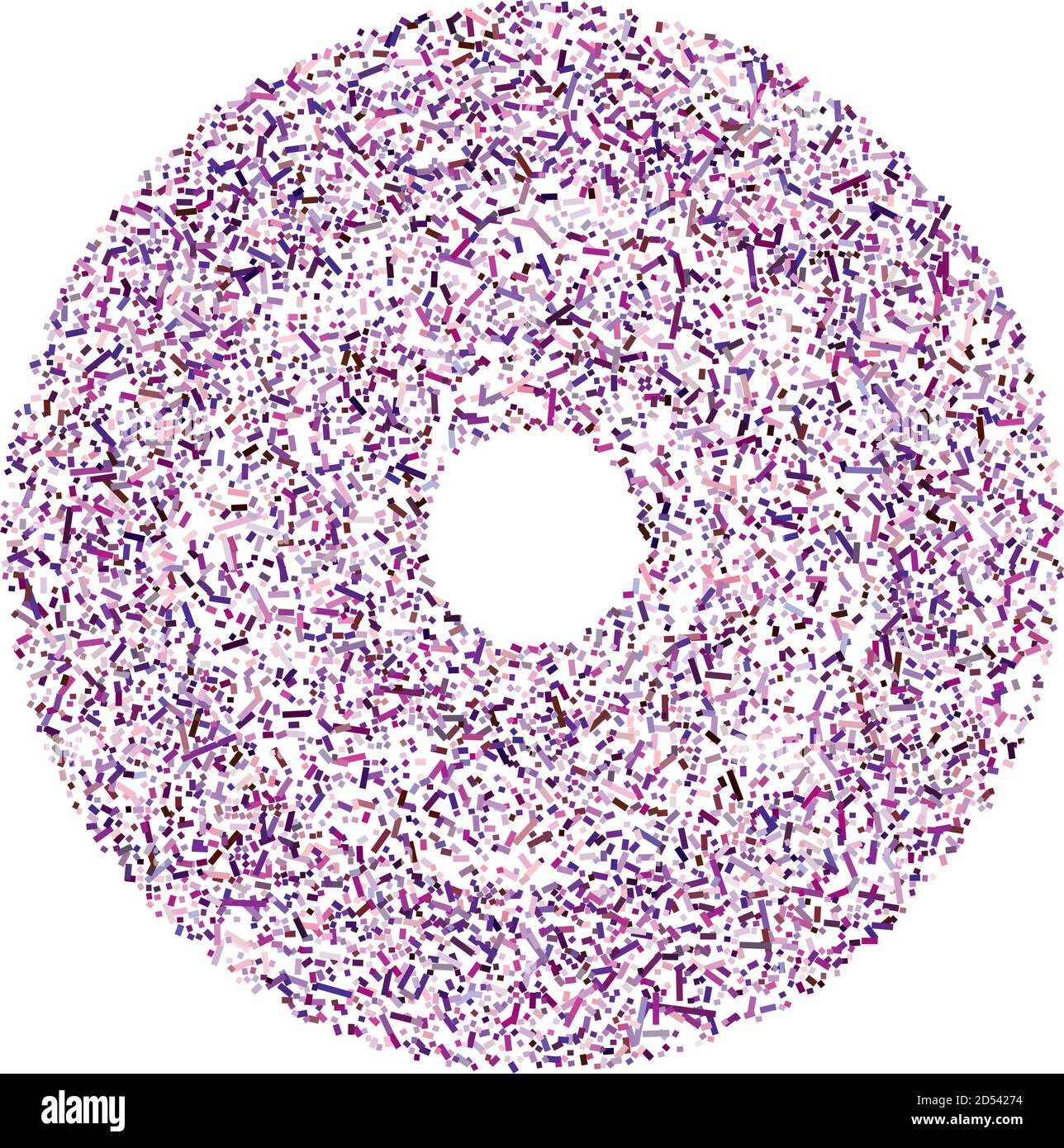 Colorful random squares in circle formation abstract geometric element ...