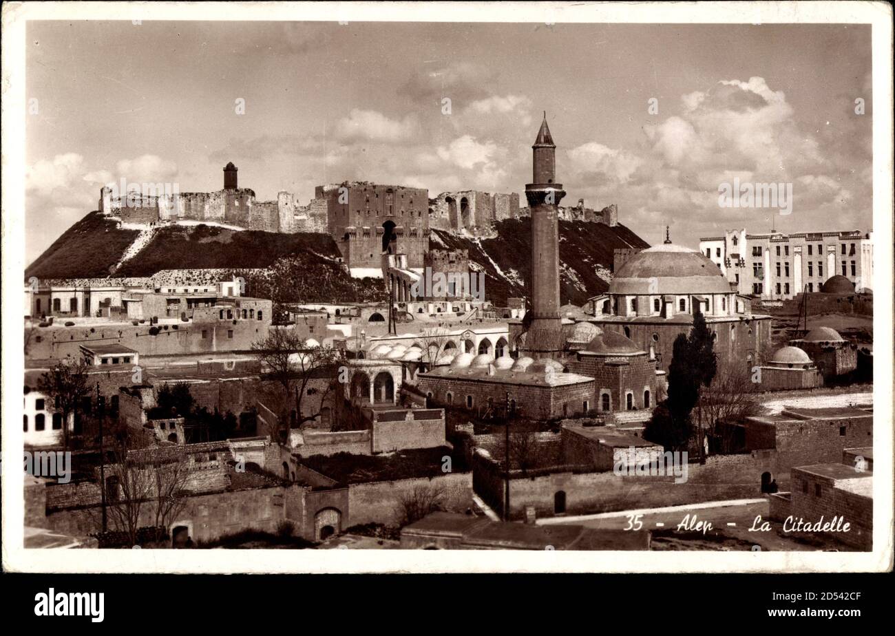 Aleppo aerial castle hi-res stock photography and images - Alamy
