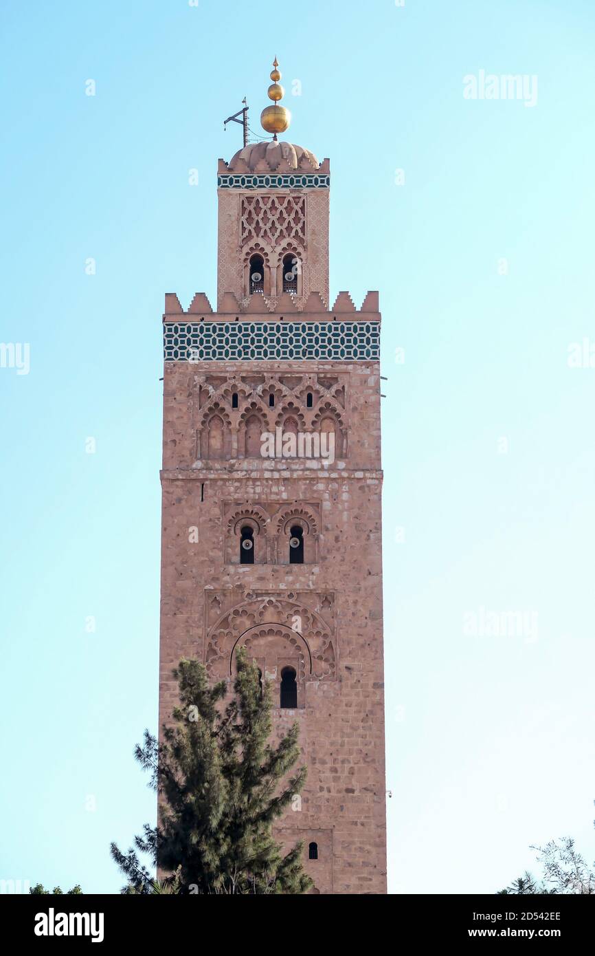 minaret of mosque in casablanca morocco, photo as background Stock ...