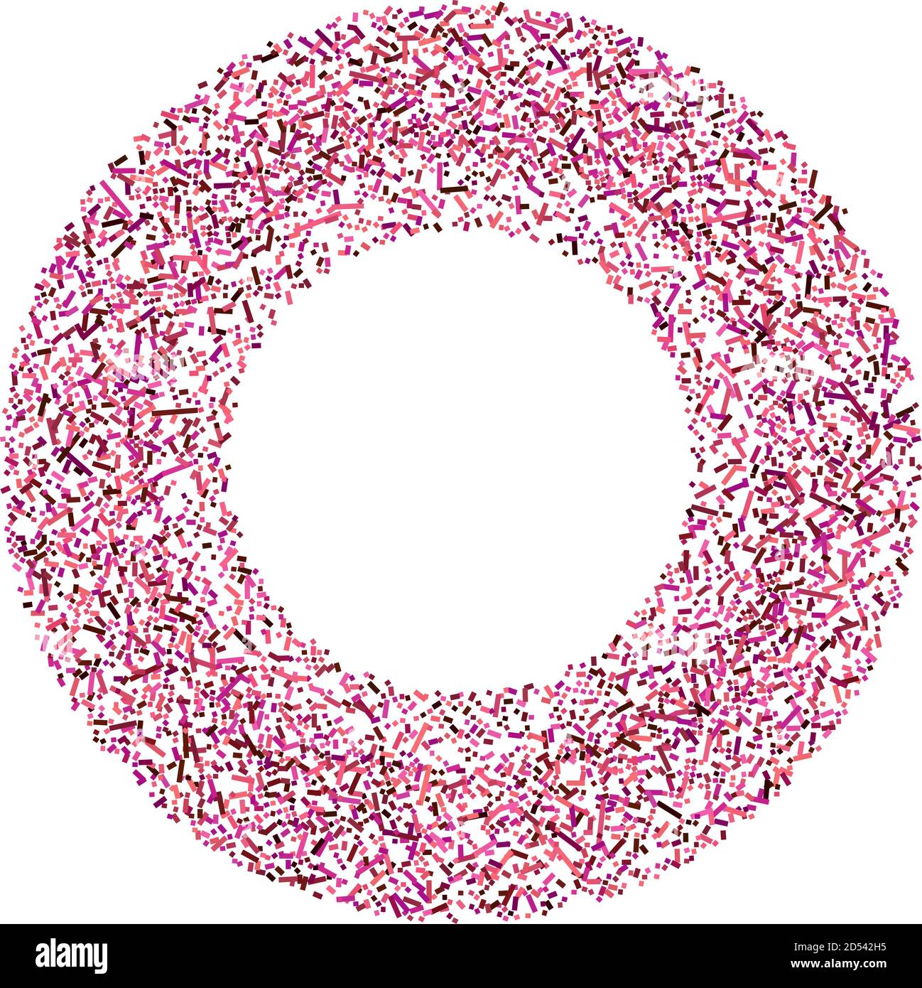 Colorful random squares in circle formation abstract geometric element ...