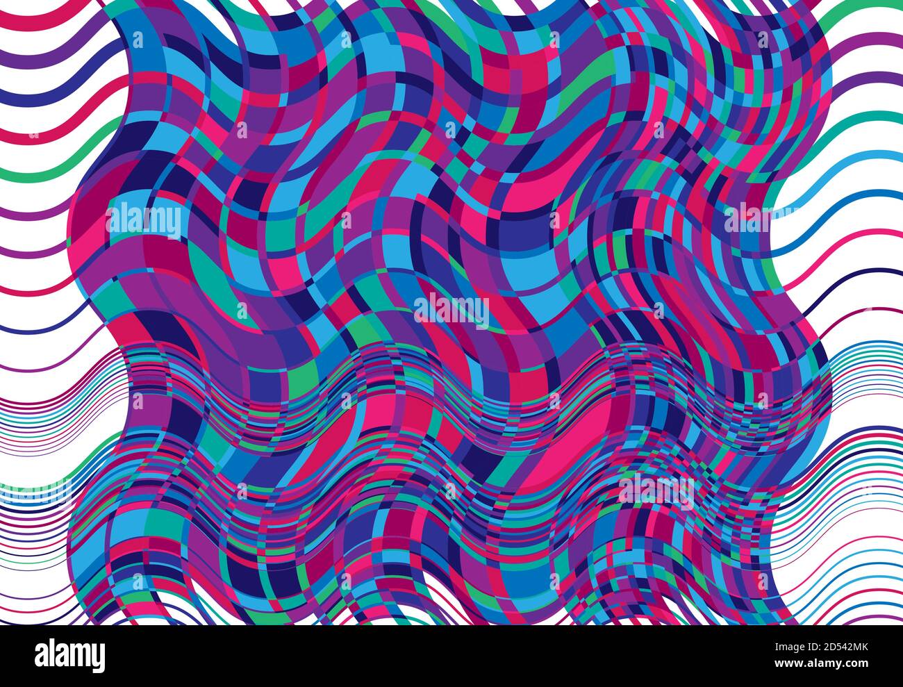mosaic background, tessellation pattern. purple wavy, waving and ...