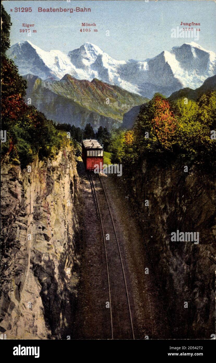 Beatenberg Bahn, Seilbahn, Eiger, Mönch, Jungfrau, Gebirge | usage ...