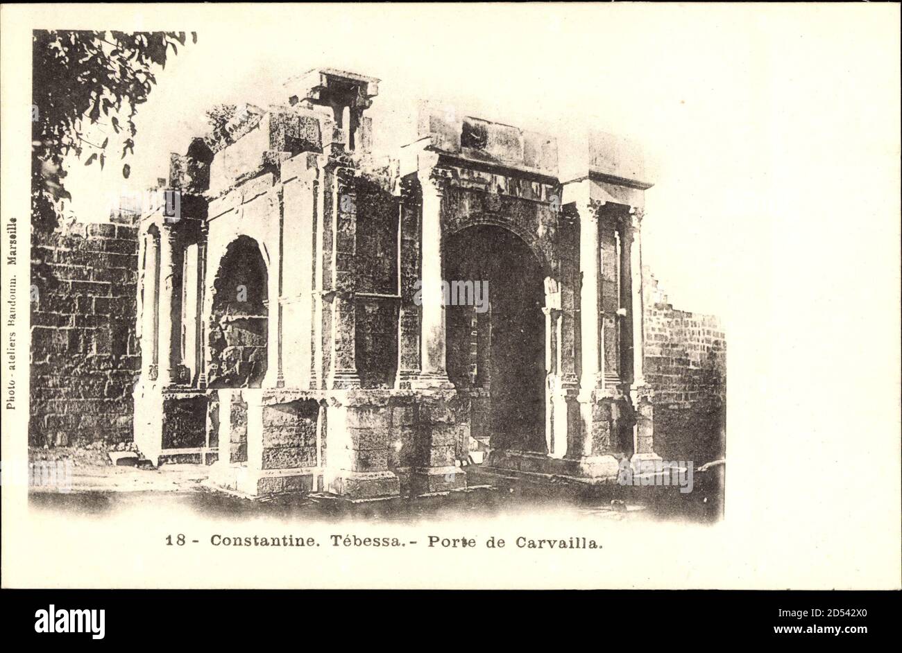 Tébessa Algerien, Constantine, Porte de Carvailla, Tor | usage ...