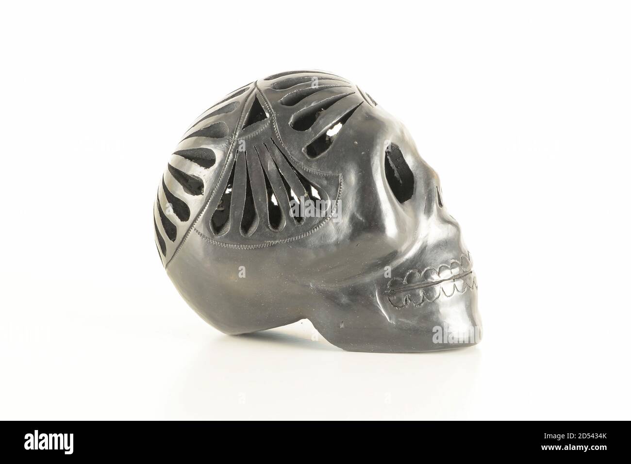 Traditional Oaxaca black Skull Stock Photo - Alamy