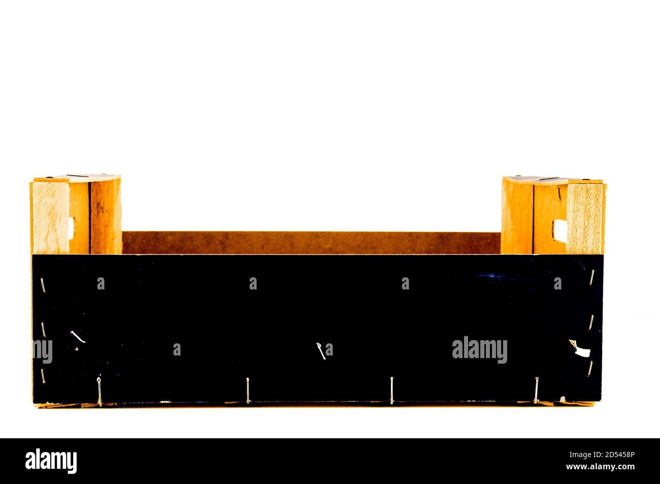 Empty Fruit Crate Box Stock Photo - Alamy