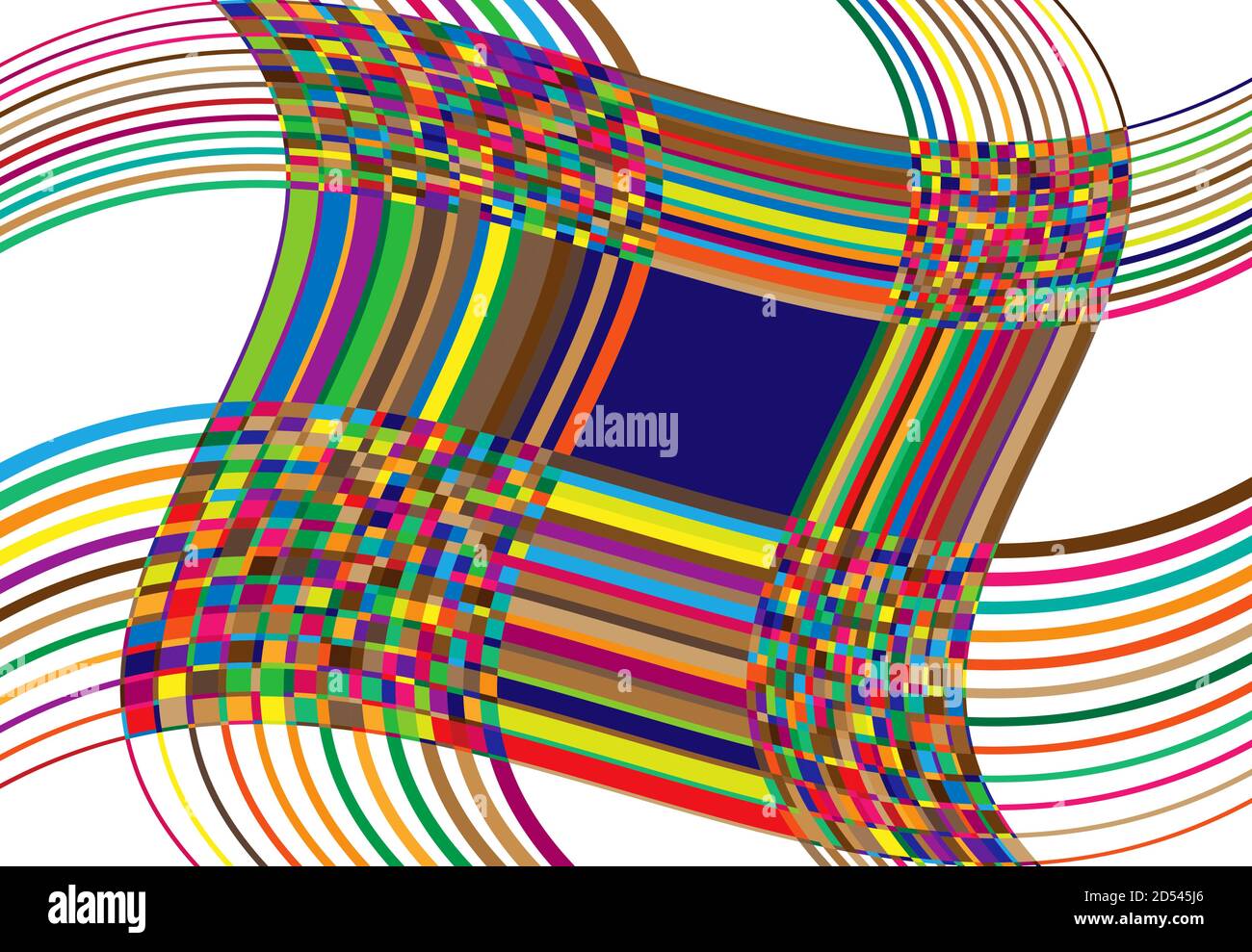 mosaic background, tessellation pattern. colorful wavy, waving and ...