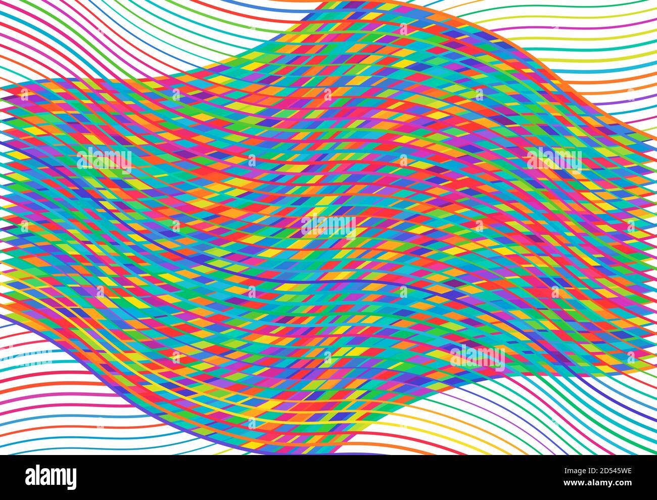 mosaic background, tessellation pattern. colorful wavy, waving and ...