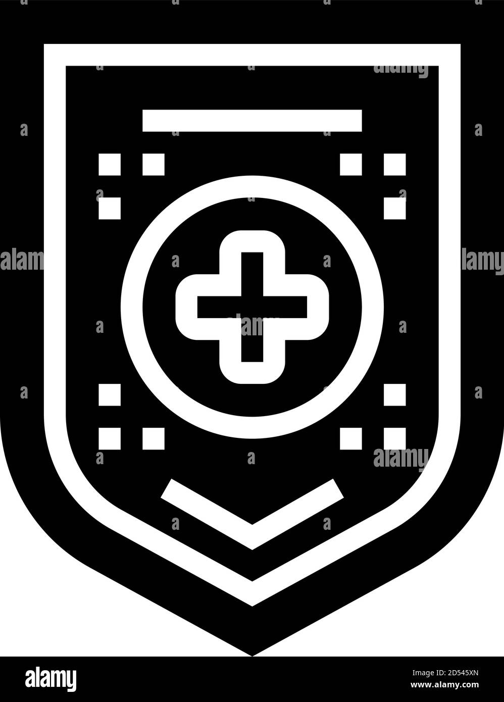medical health protection glyph icon vector illustration Stock Vector ...