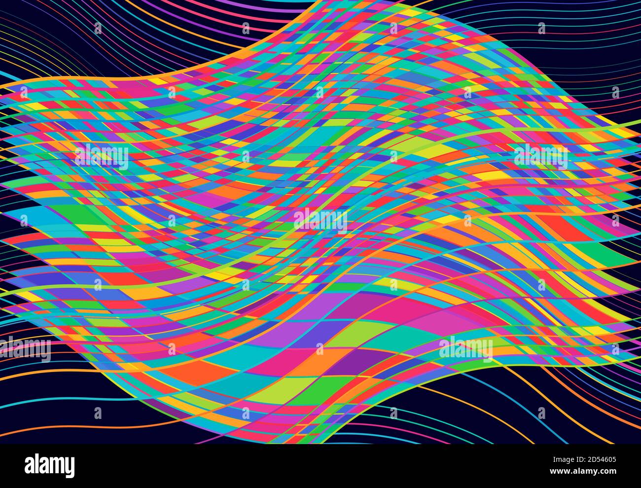 mosaic background, tessellation pattern. colorful wavy, waving and ...