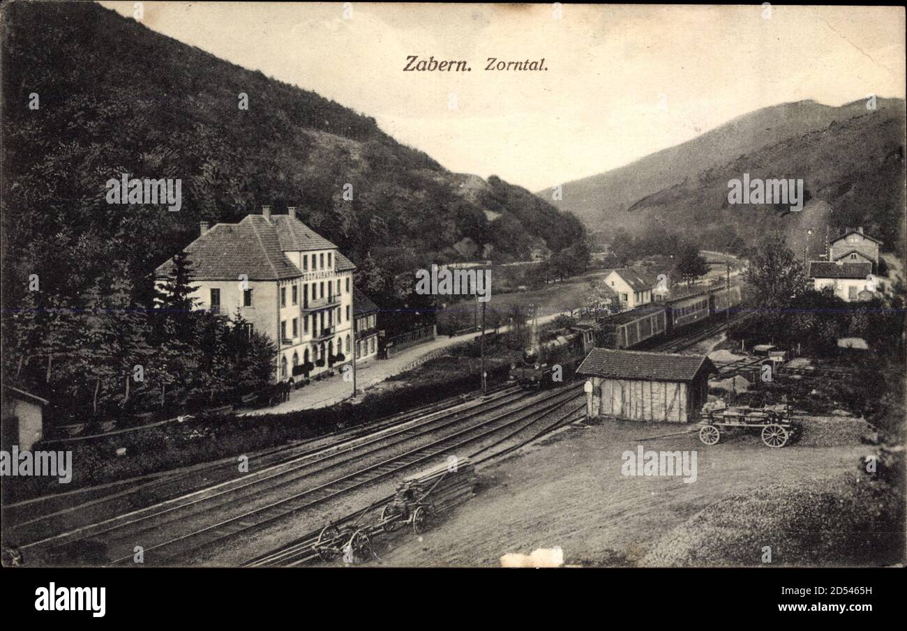 Saverne Zabern Elsaß Bas Rhin, Zorntal, Bahnhof, Gleise | usage ...