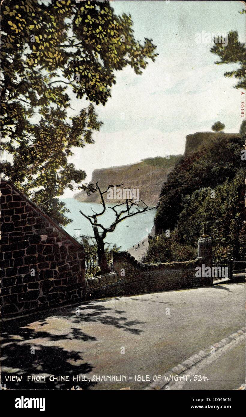 Shanklin Isle of Wight South East, View from Chine Hill, street | usage ...
