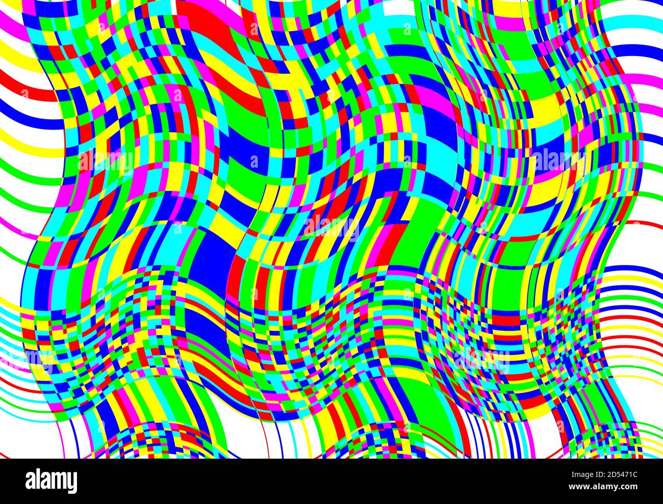 mosaic background, tessellation pattern. vibrant wavy, waving and ...
