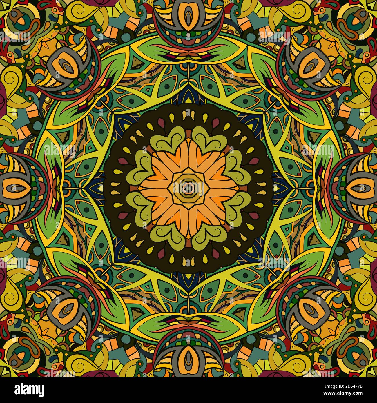 Seamless tracery tile mehndi design Stock Vector Image & Art - Alamy