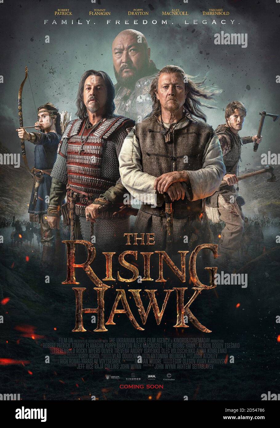 THE RISING HAWK, (aka ZAKHAR BERKUT), poster, from left: Poppy Drayton ...
