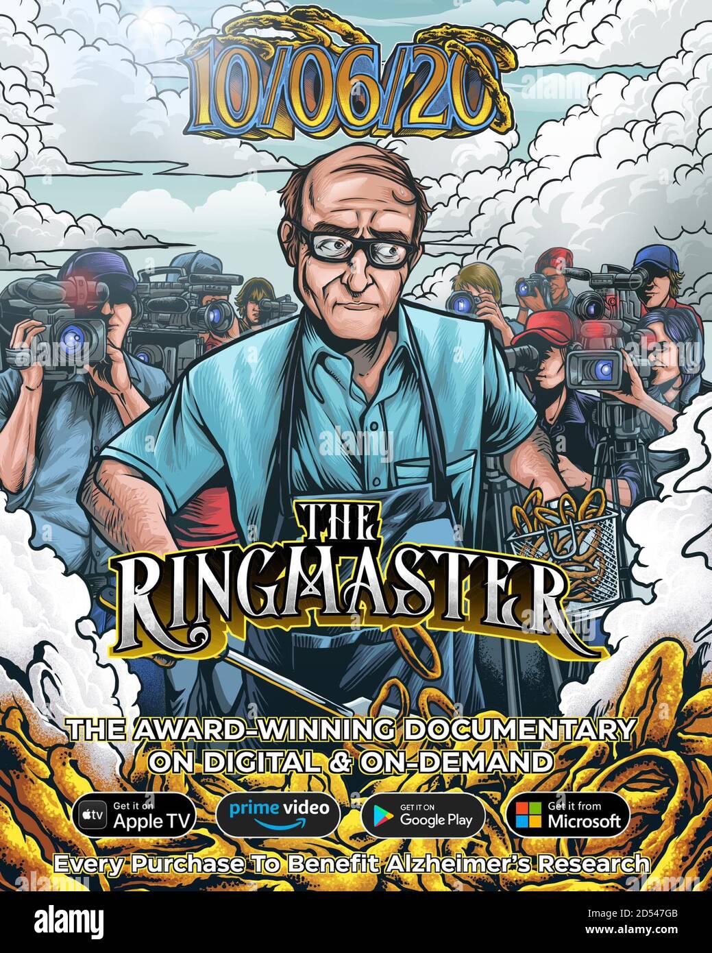 THE RINGMASTER, US poster, Larry Lang, celebrated for his onion rings ...