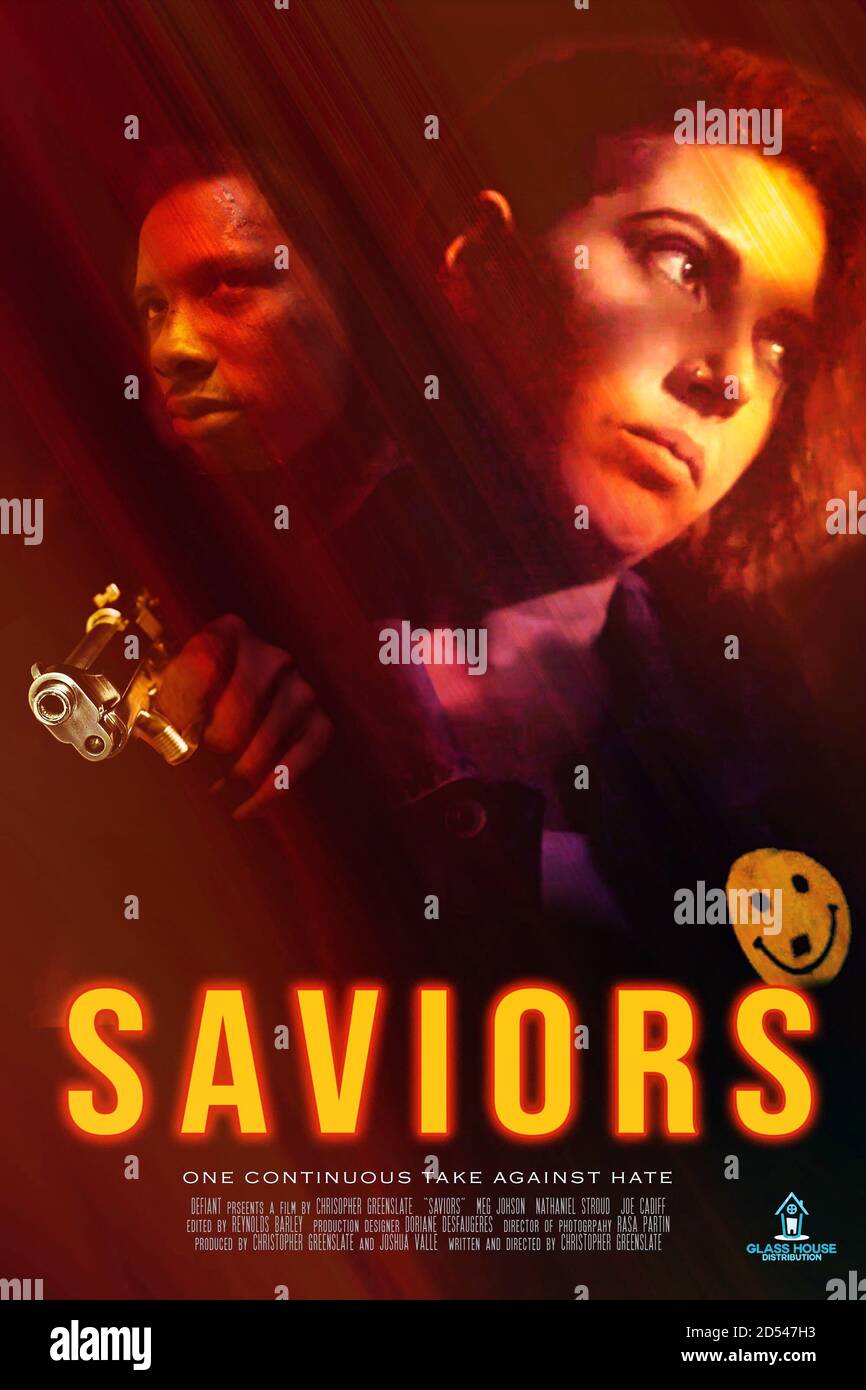 SAVIORS, US poster, from left: Nathaniel Stroud, Megan Johnson, 2018 ...