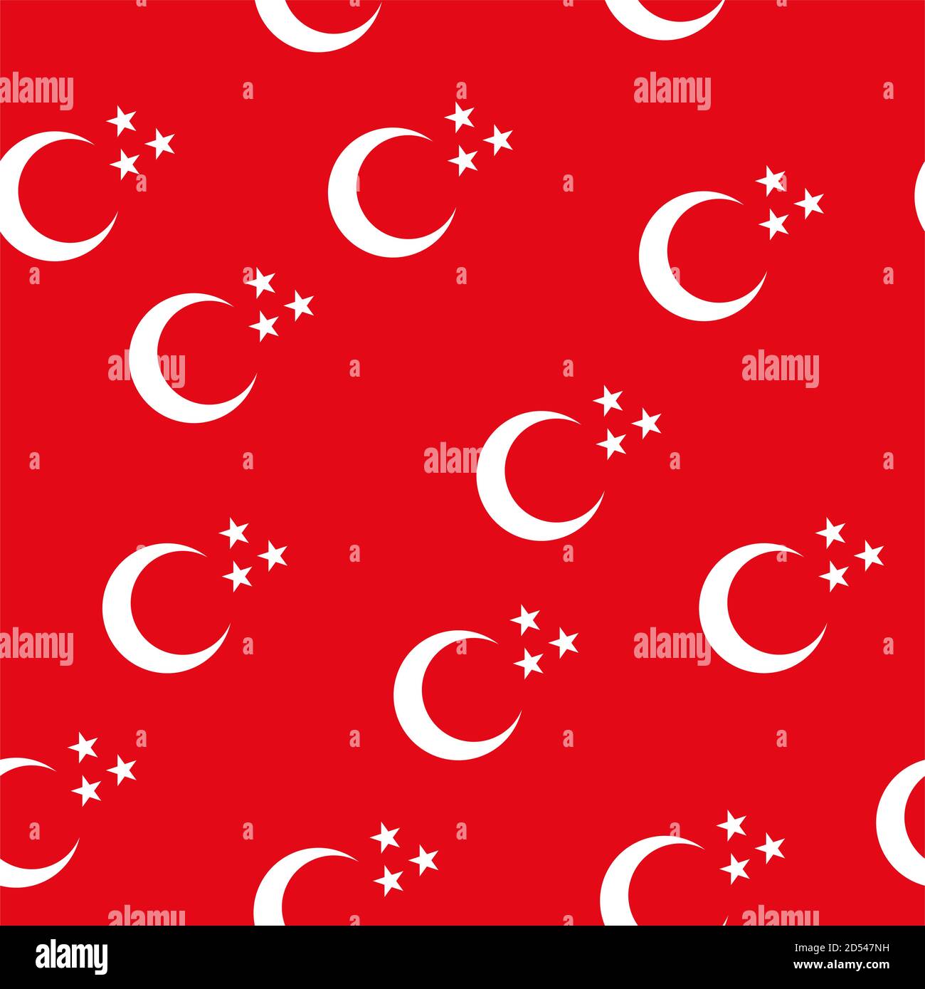 Moon and stars seamless pattern, texture print design isolated on red ...
