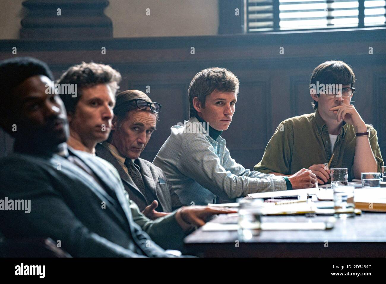 THE TRIAL OF THE CHICAGO 7, from left: Yahya Abdul-Mateen II as Bobby ...