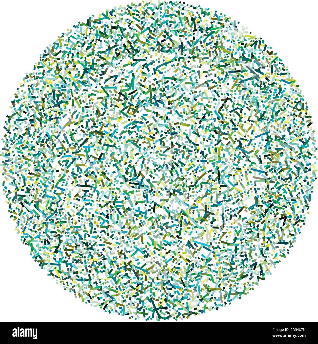 Colorful random squares in circle formation abstract geometric element ...