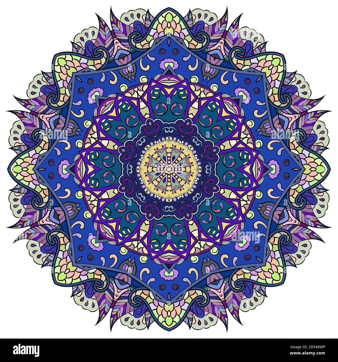 Mandala, tracery wheel mehndi design Stock Vector Image & Art - Alamy