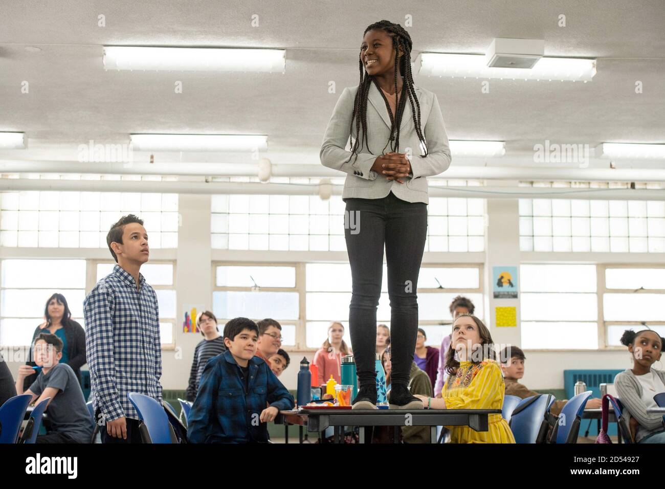 GHOSTWRITER, Amadi Chapata (standing on table), (Season 2, ep. 202, aired Oct. 9, 2020). photo ...