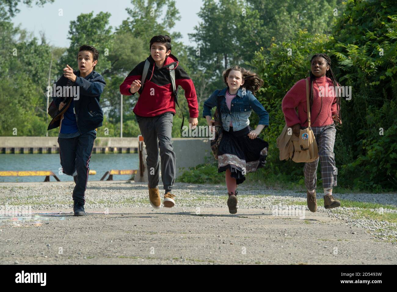 GHOSTWRITER, from left: Justin Sanchez, Isaac Arellanes, Hannah Levinson, Amadi Chapata, (Season ...