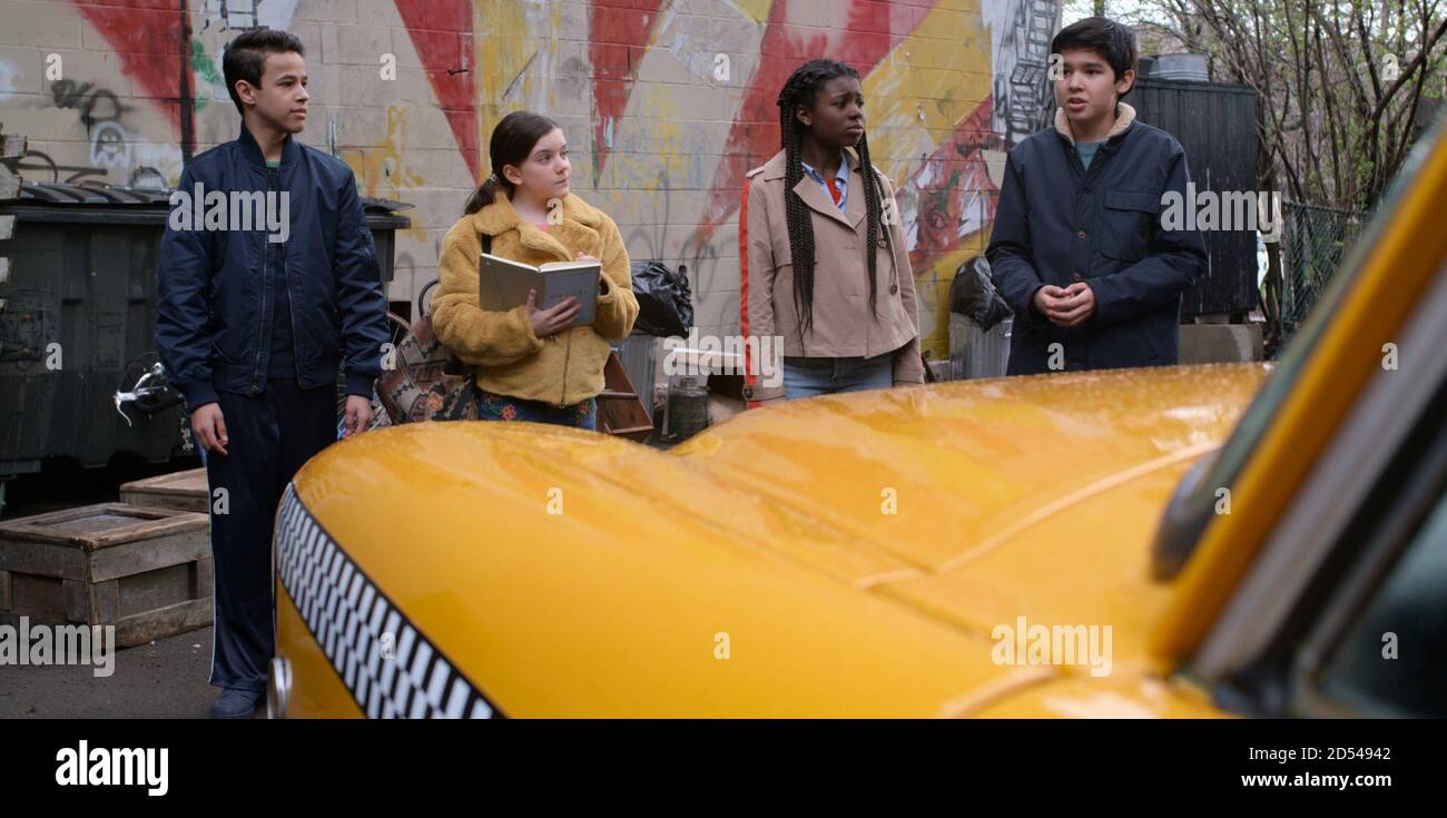GHOSTWRITER, from left: Justin Sanchez, Hannah Levinson, Amadi Chapata ...