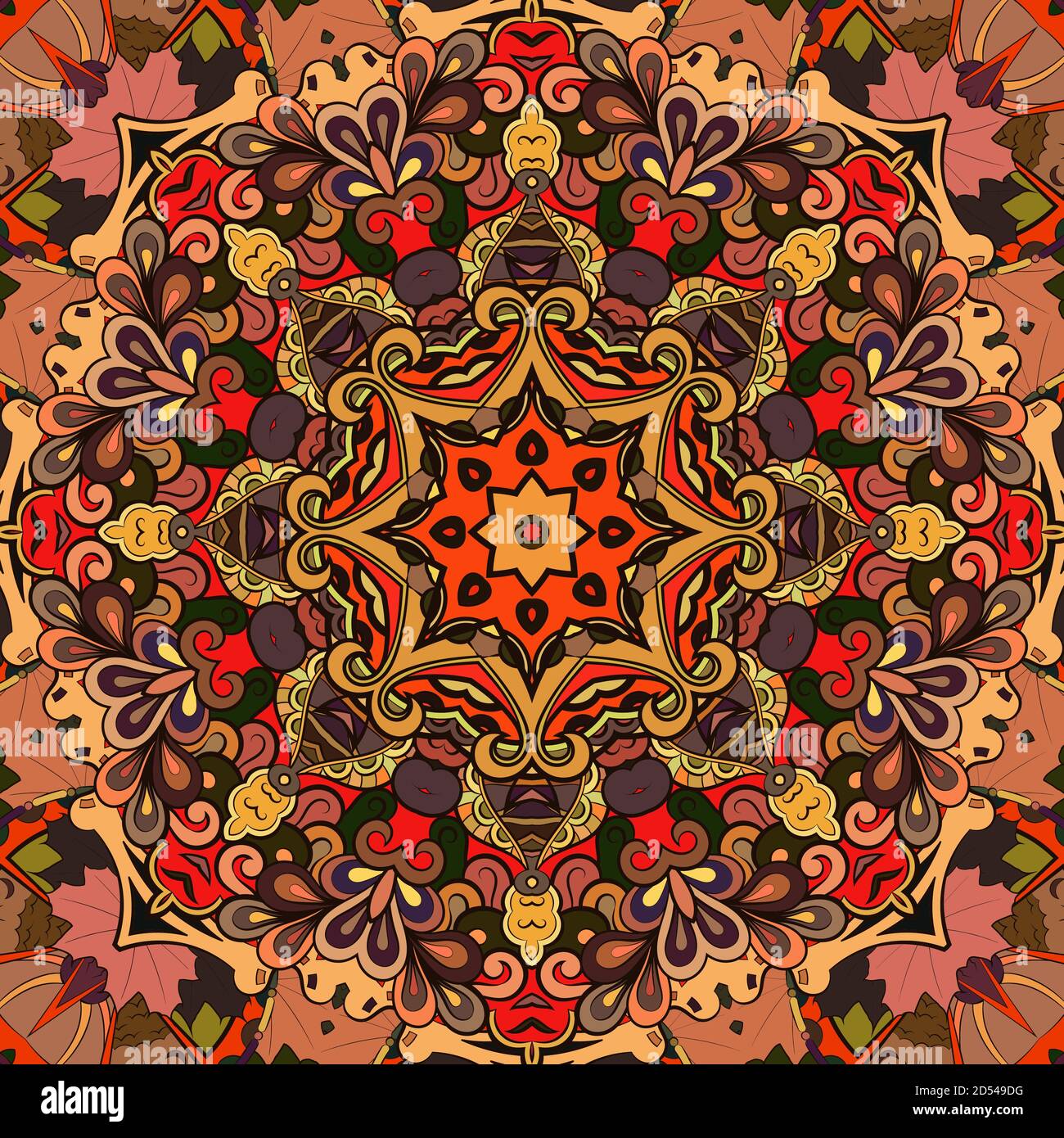 Seamless tracery tile mehndi design Stock Vector Image & Art - Alamy