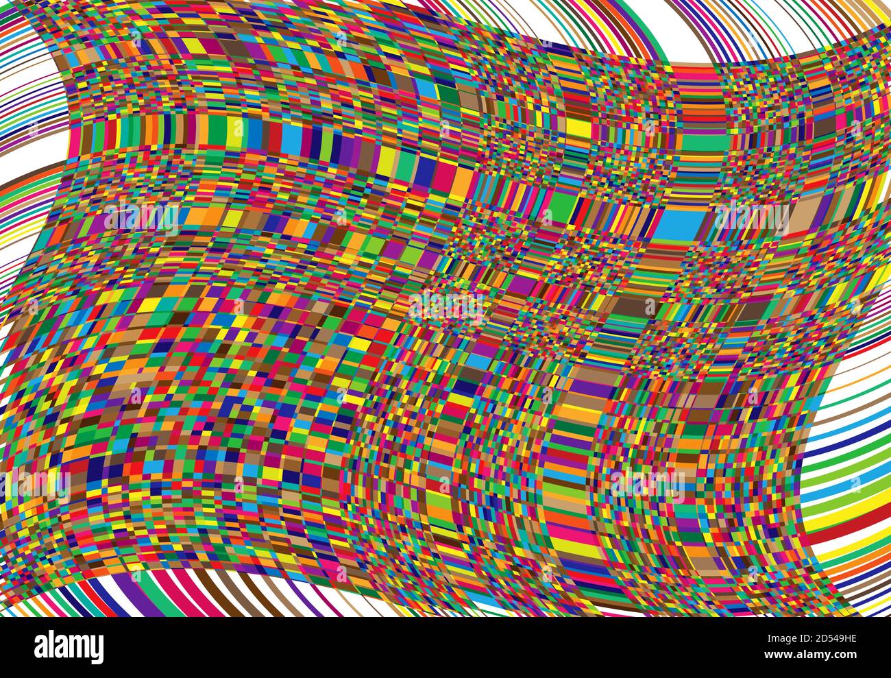 mosaic background, tessellation pattern. colorful wavy, waving and ...