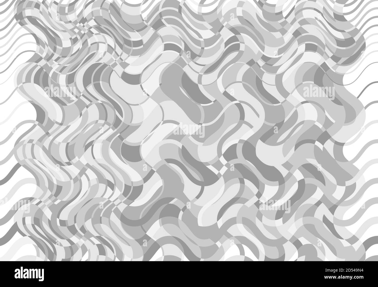 mosaic background, tessellation pattern. grayscale wavy, waving and ...