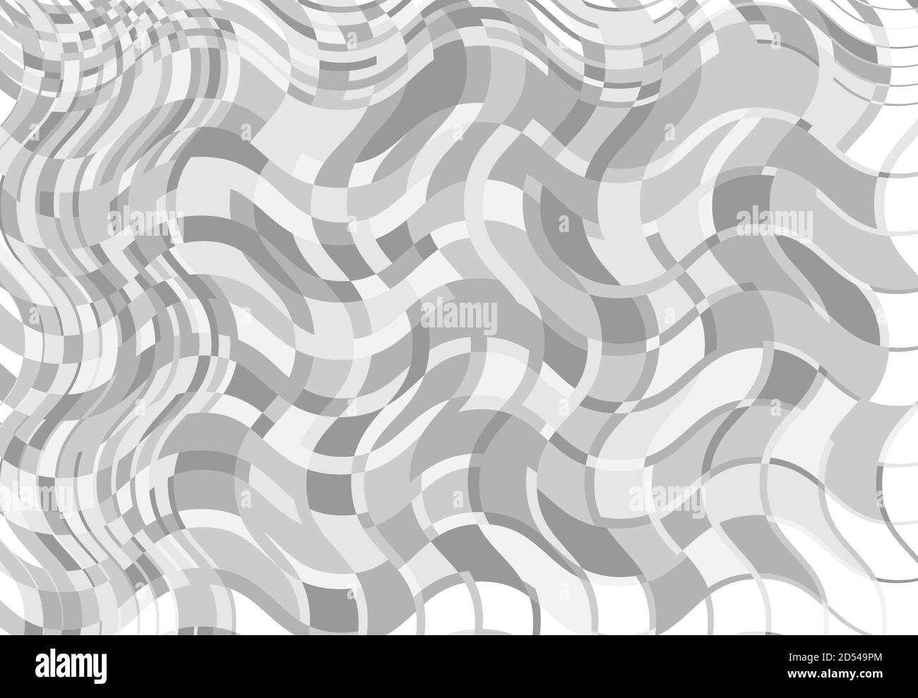 mosaic background, tessellation pattern. grayscale wavy, waving and ...