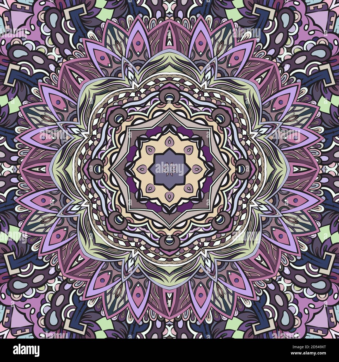 Seamless tracery tile mehndi design Stock Vector Image & Art - Alamy