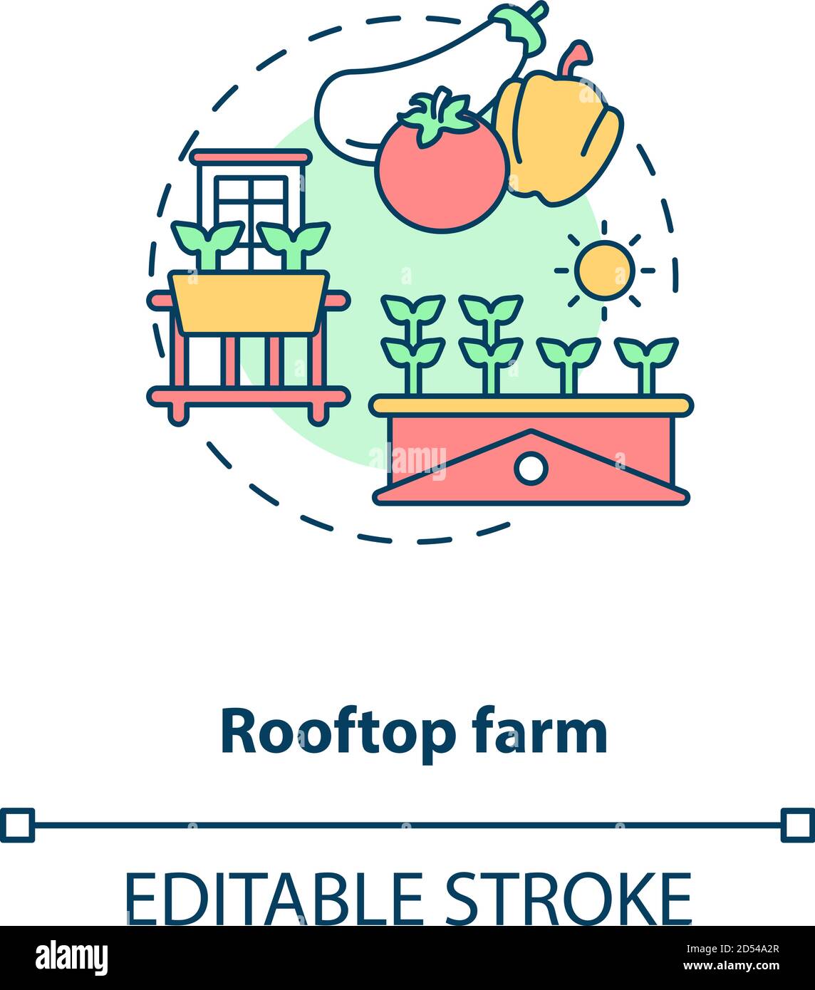 Rooftop garden terrace Cut Out Stock Images & Pictures - Alamy