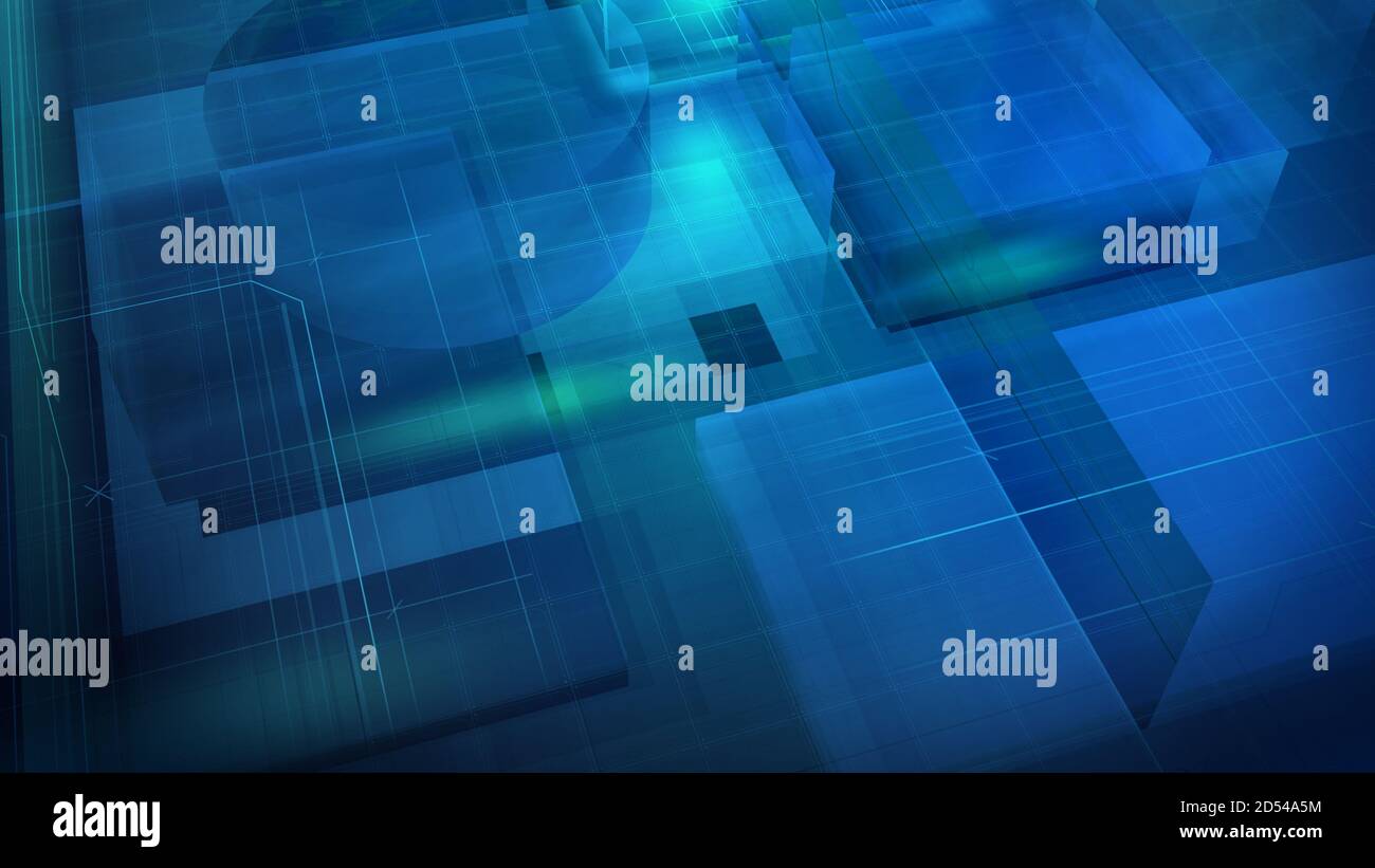 Abstract geometric background with overlay of 3D cubes Stock Photo - Alamy