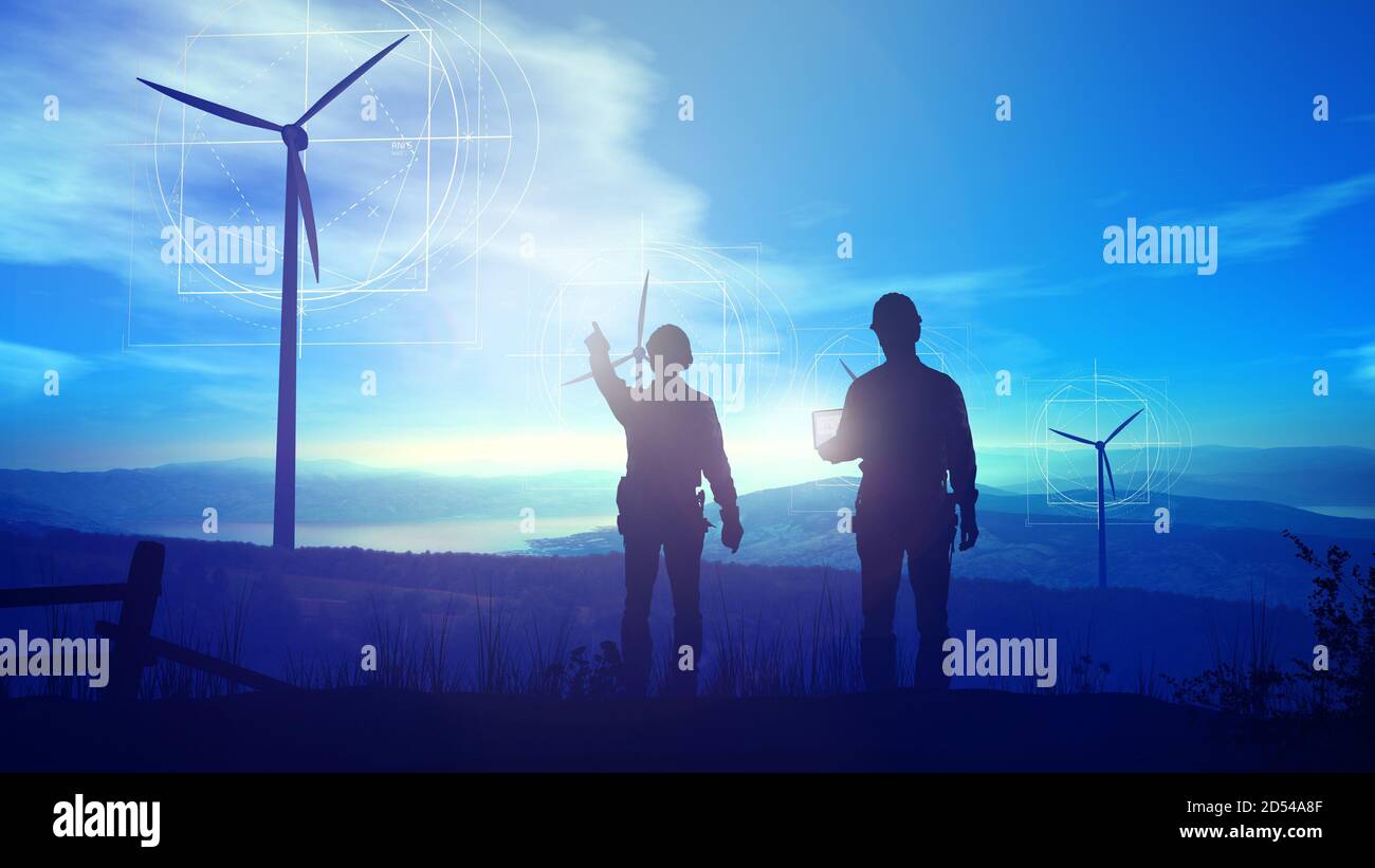 Engineers are watching over the work of wind farms and virtual ...
