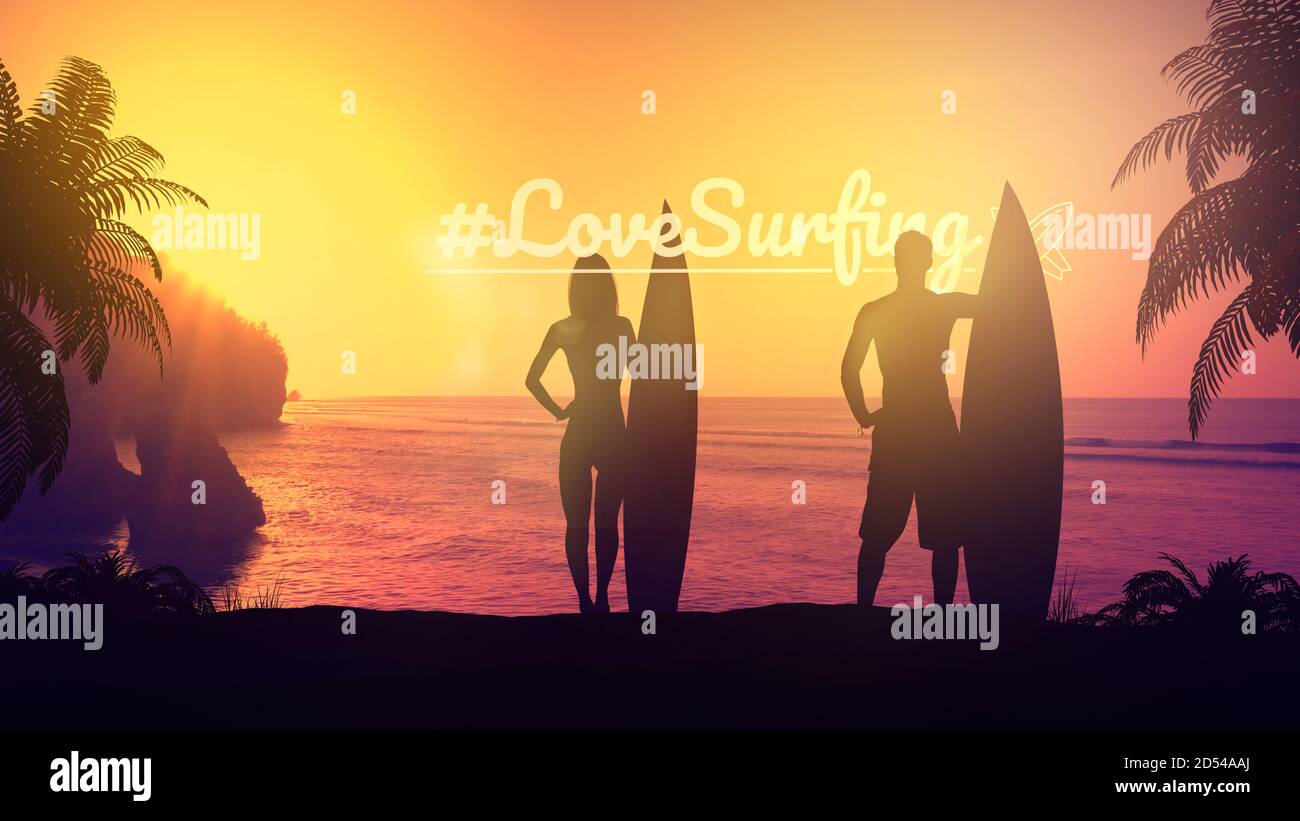 Surfing in ocean on background hi-res stock photography and images - Alamy