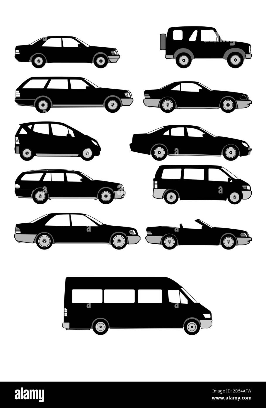 Cars isolated on white background. Ready to apply to your design ...