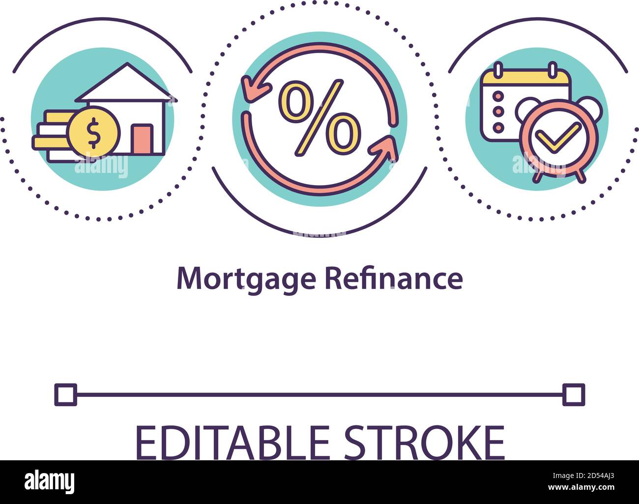 Real estate house concept percent Stock Vector Images - Alamy
