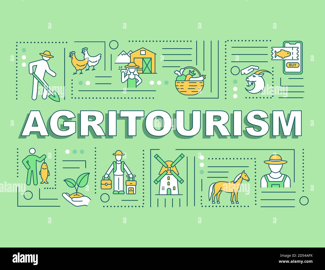 Agritourism word concepts banner Stock Vector Image & Art - Alamy