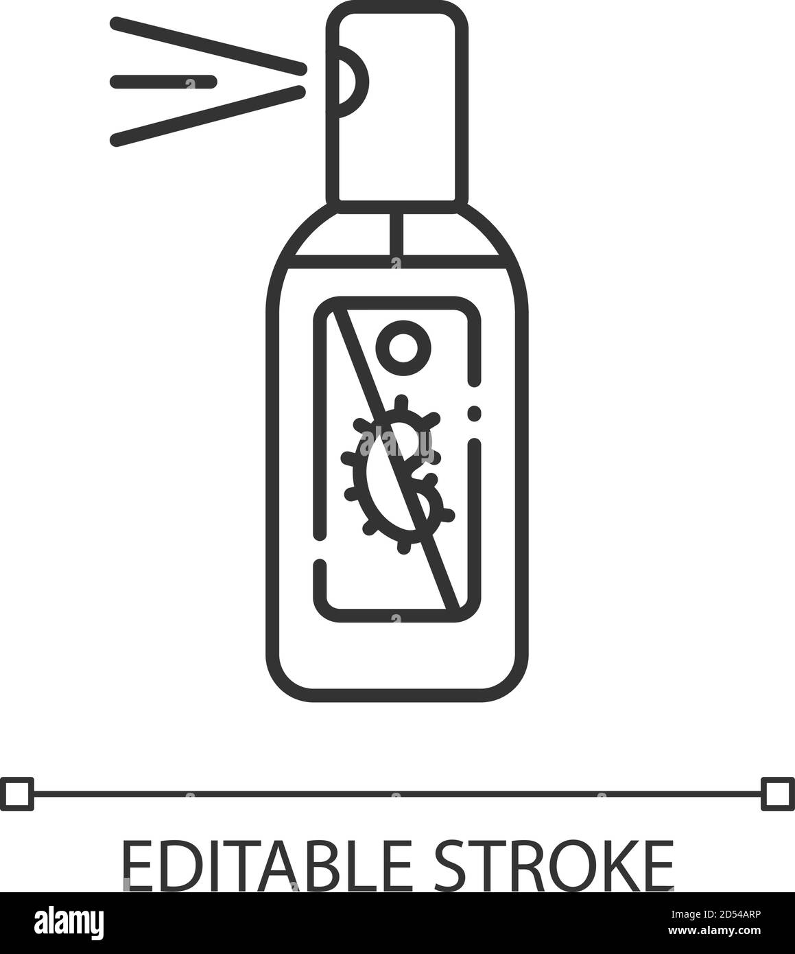 Spray hand sanitizer linear icon Stock Vector Image & Art - Alamy