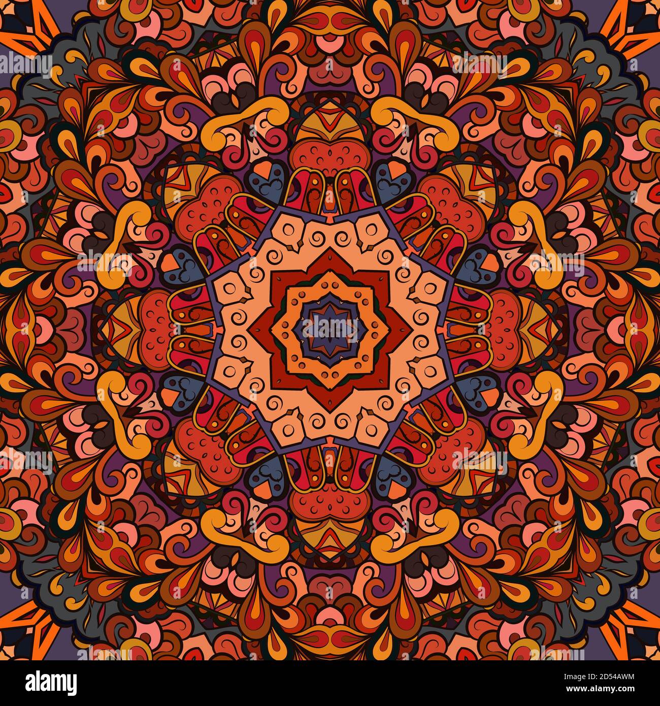 Seamless tracery tile mehndi design Stock Vector Image & Art - Alamy