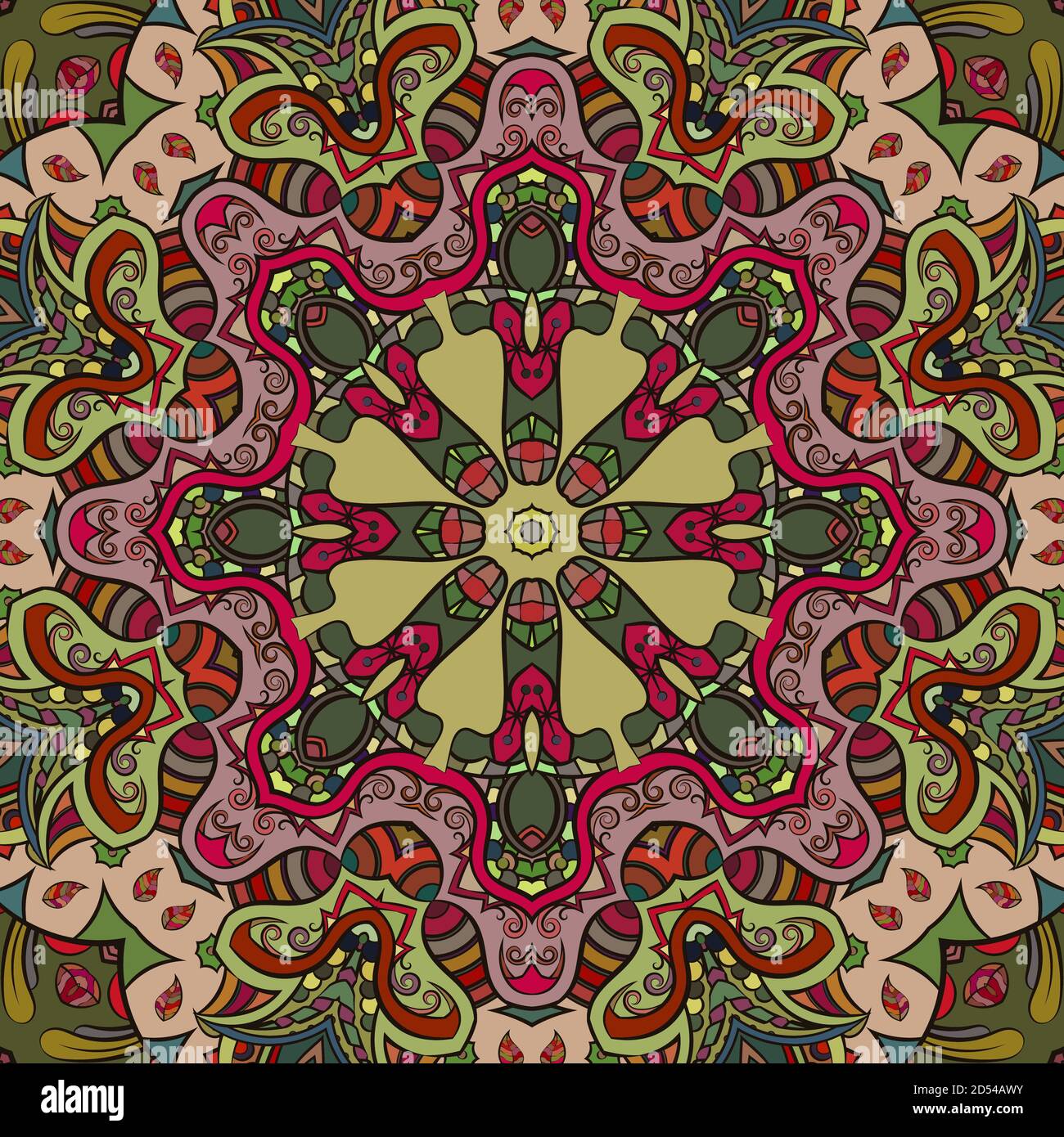 Seamless tracery tile mehndi design Stock Vector Image & Art - Alamy