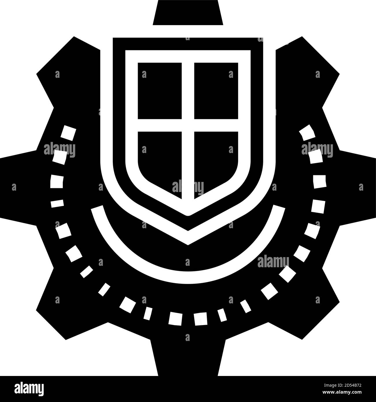 mechanism protection glyph icon vector illustration Stock Vector Image ...