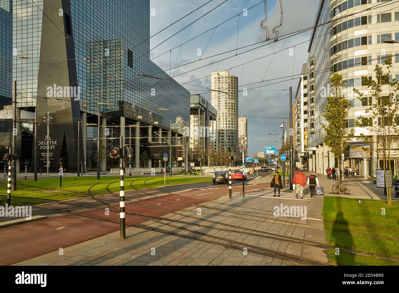 Rotterdam city center view Stock Photo - Alamy