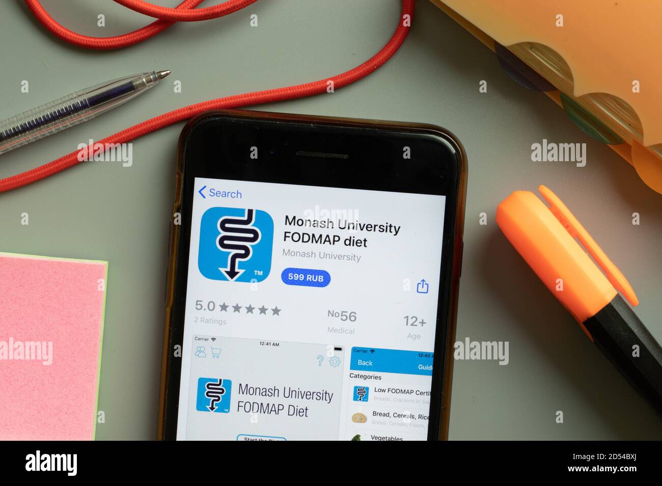 Monash fodmap diet logo hi-res stock photography and images - Alamy