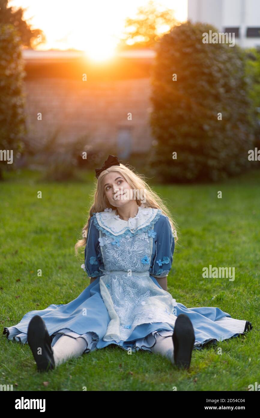 MUNICH, GERMANY - Sep 12, 2020: Cosplay of Alice from Alice in ...