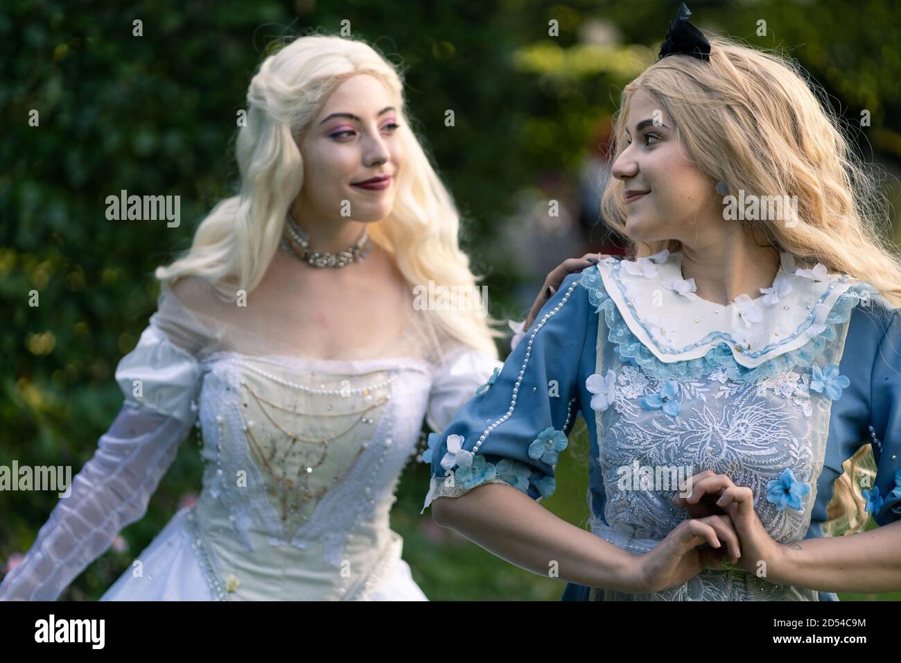 MUNICH, GERMANY - Sep 12, 2020: Cosplayer as characters from Alice in ...