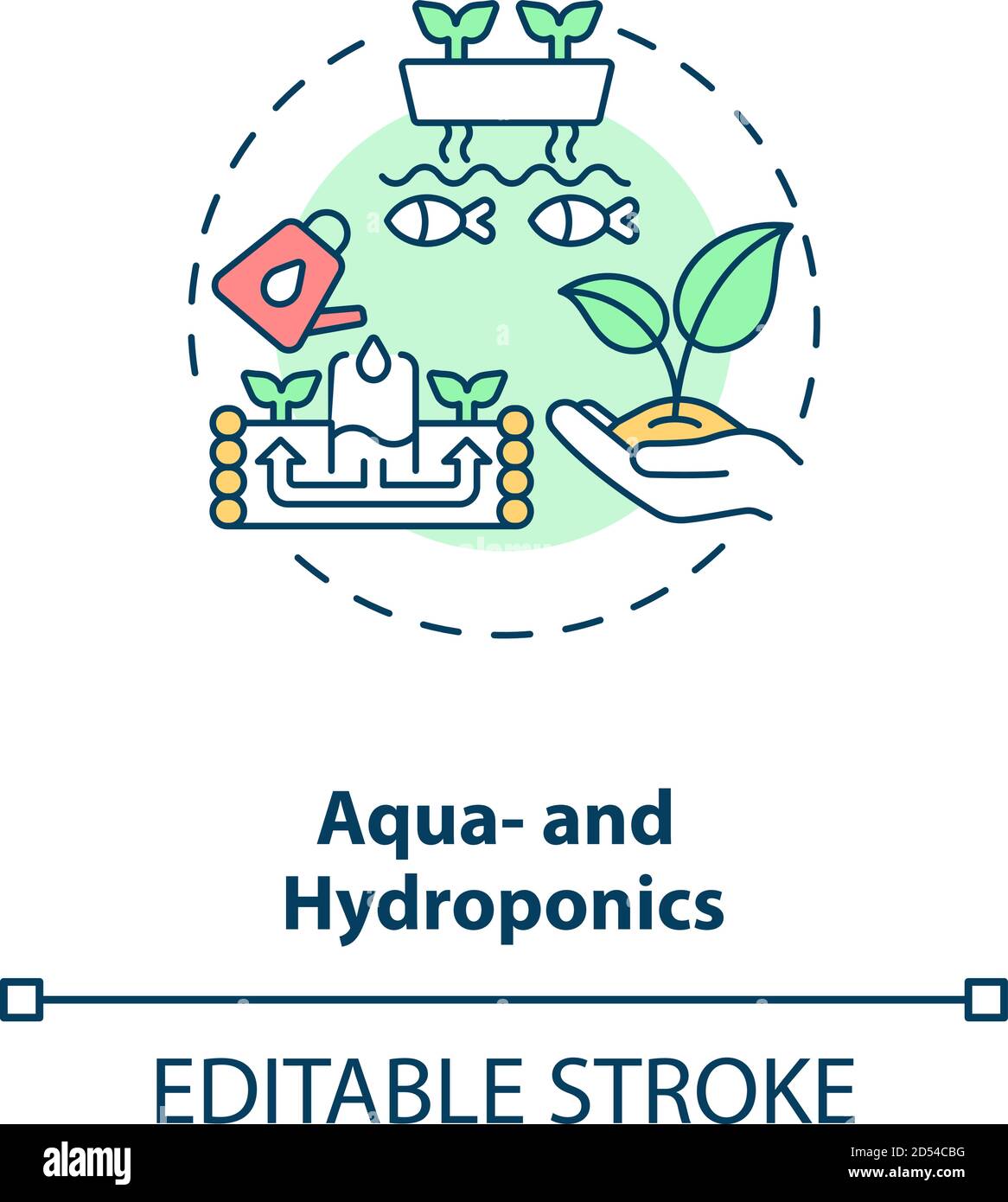 Aqua and hydroponics concept icon Stock Vector Image & Art - Alamy